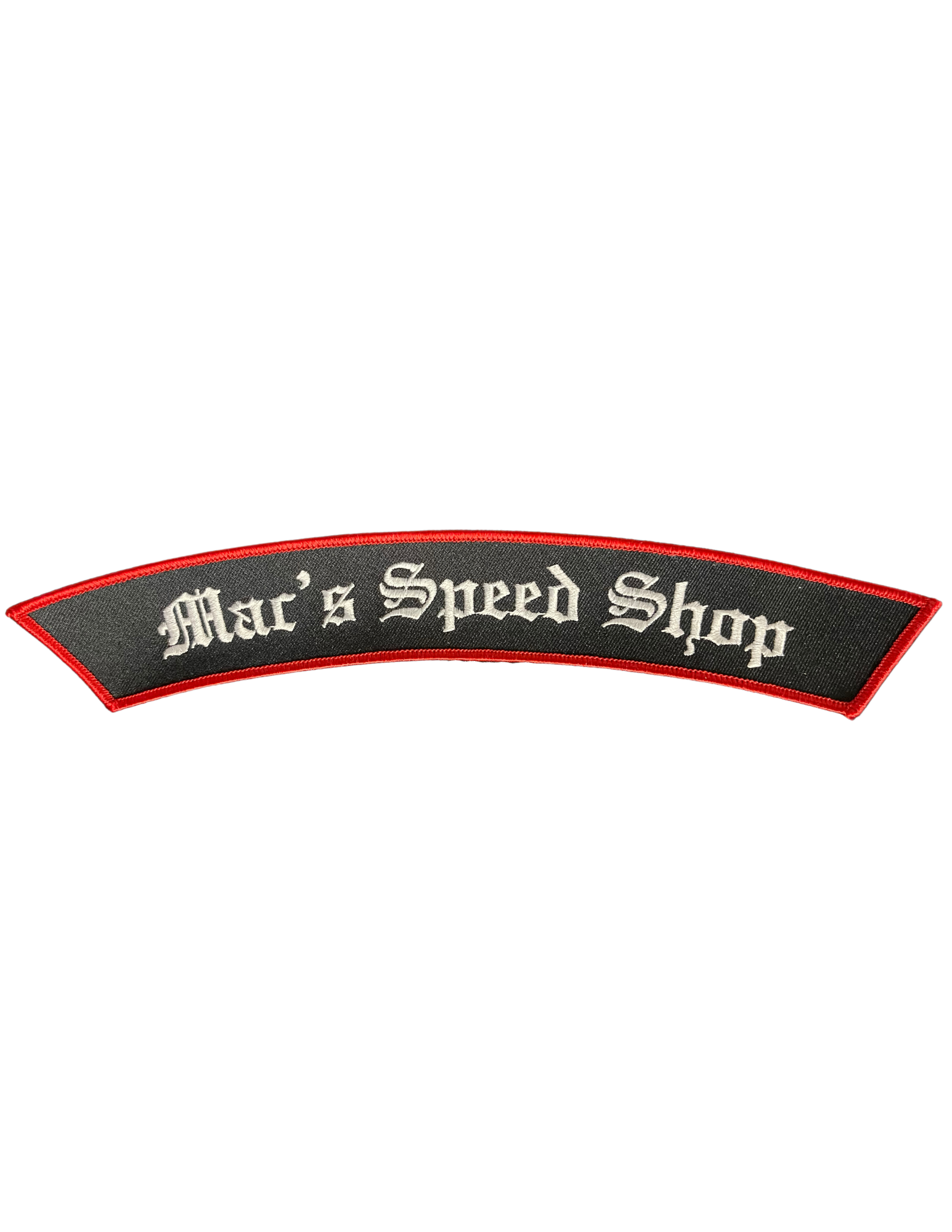 Mac's Speed Shop Banner Patch – Mac's Speed Shop Merch